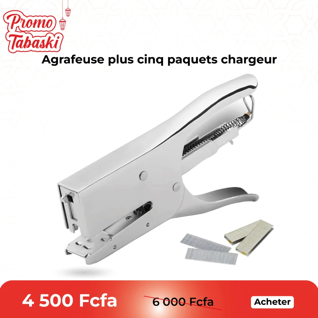 Agrafeuse plus cinq paquets chargeur